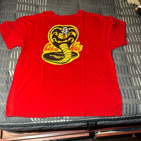 Shirts | Cobra Kai Tshirt Themed Red And Yellow Black Cobra Size Xl | Poshmark